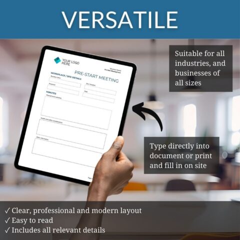 Pre-Start Meeting Form - Acacia Safety Consulting