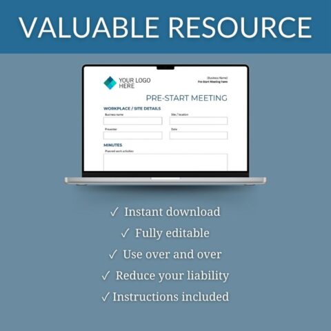 Pre-Start Meeting Form - Acacia Safety Consulting