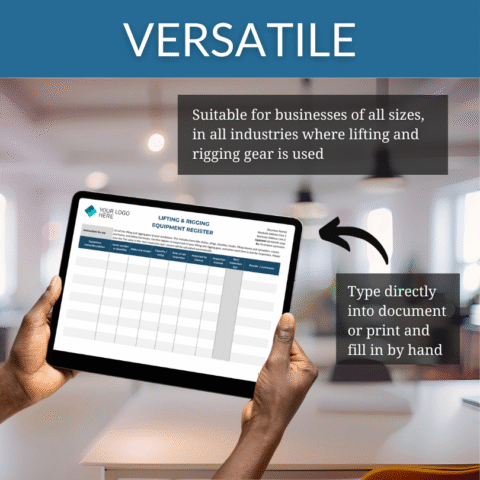 Lifting & Rigging Equipment Register - Acacia Safety Consulting